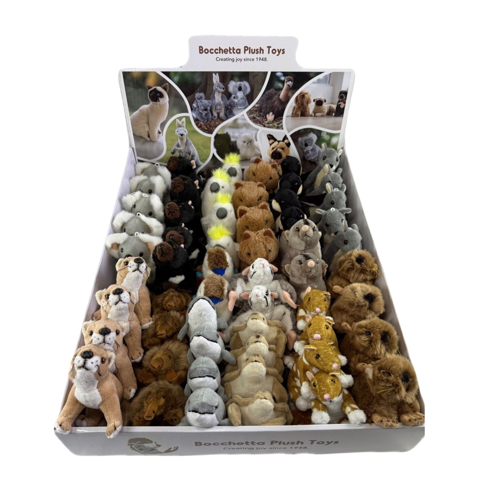 POS Stand with 72 Mini Plushies – Bocchetta Plush Toys